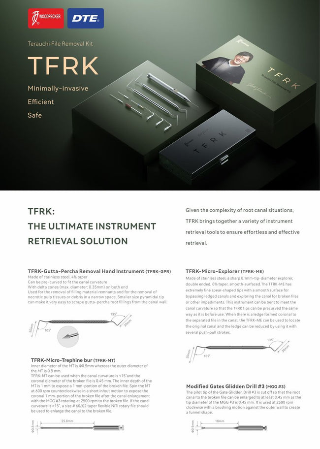 Woodpecker TFRK – Terauchi File Removal Kit – Lothus Medical Technology
