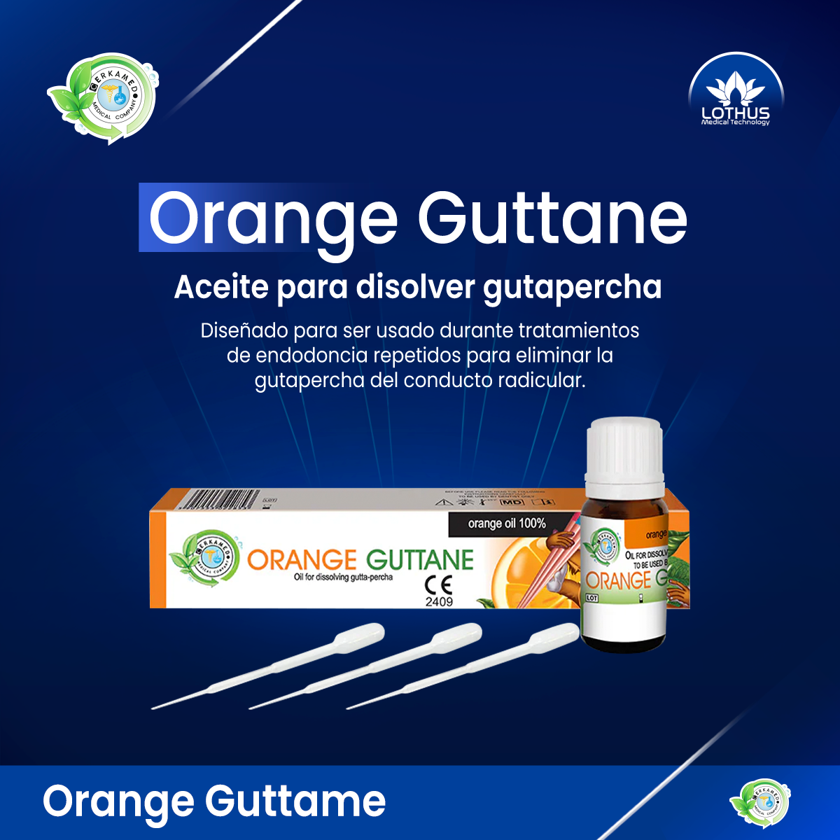 ORANGE GUTTANE: Aceite para disolver gutapercha – Lothus Medical Technology