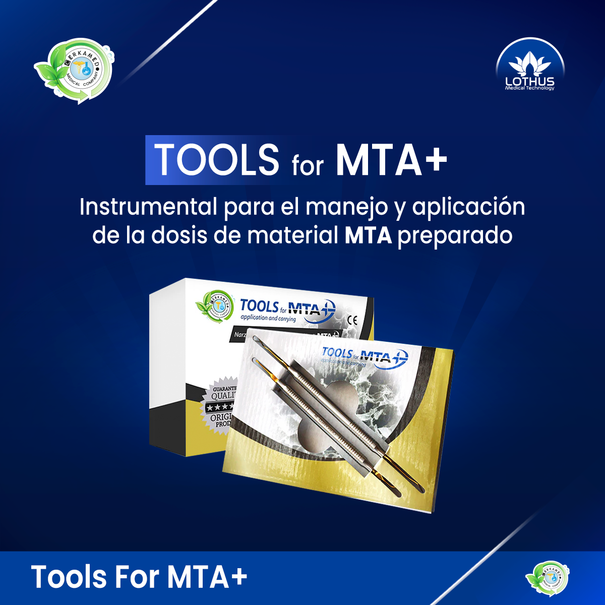 Instrumental para el manejo y aplicación de la dosis de material MTA p ...