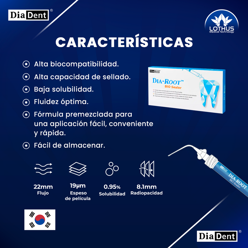 Dia-Root BIO Sealer , Cemento Hidraulico Bioceramico – Lothus Medical ...